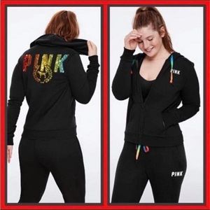 PINK Victoria's Secret | Pants & Jumpsuits | Nwt Vs Pink Medium Rainbow ...